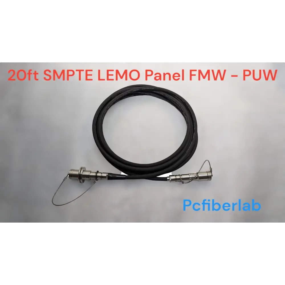 Gepco HDC920 SMPTE 304M Lemo Panel FMW-PUW Cable 20ft – PCfiberlab
